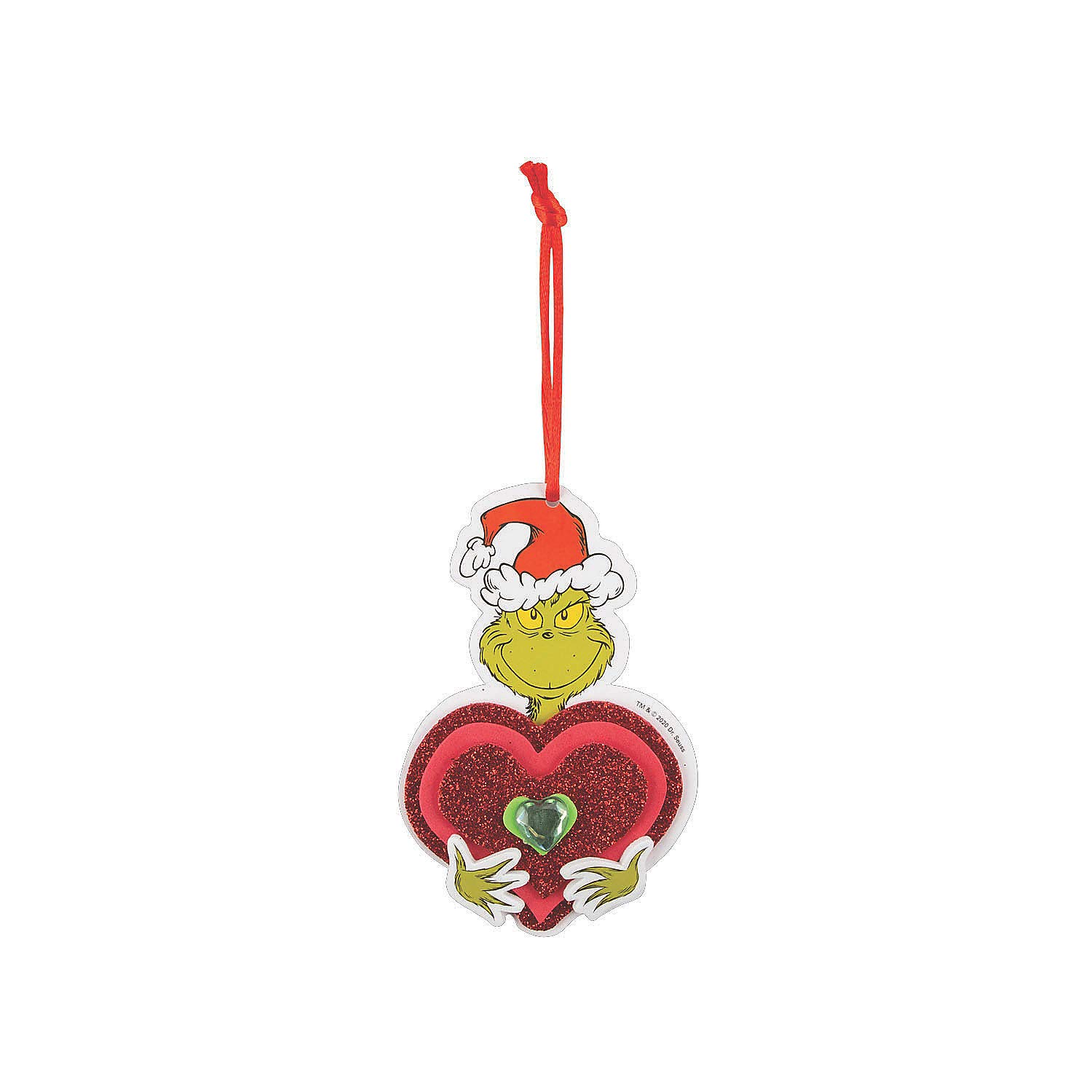 Amazon.com: Dr. Seuss The Grinch Growing Heart Ornament Craft Kit ...