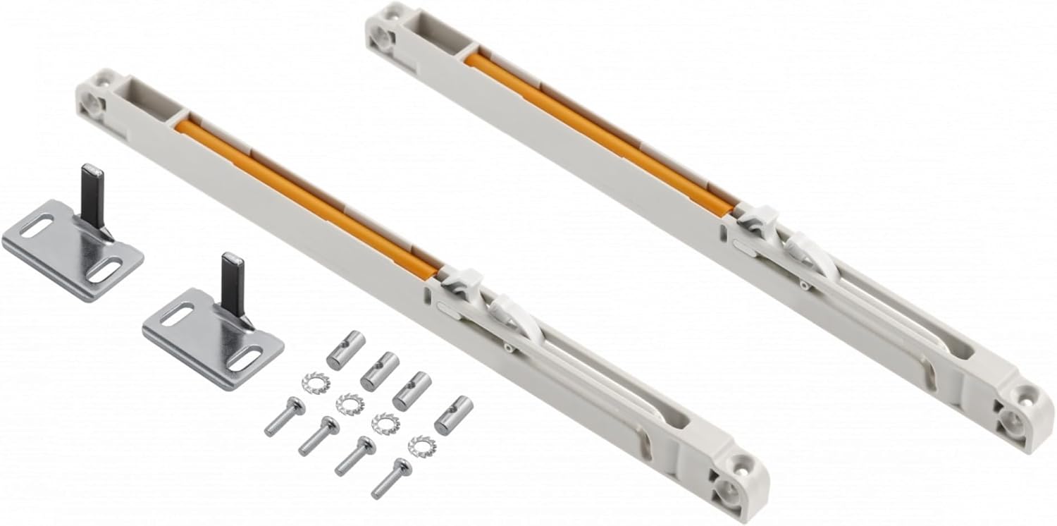 Wardrobe Sliding Door Track Gear System Kit - Tracks 1700mm, 2300mm or ...