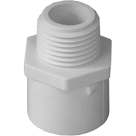 Genova Products 30405CP 1/2-Inch Male Iron Pipe Thread PVC Pipe Adapter ...