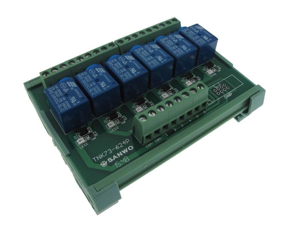 6ch 6 Channels 24vdc Relay Board Plc Din Rail Mounting | Desertcart INDIA