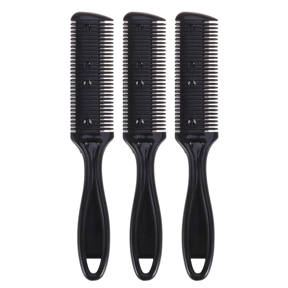 Amazon.com: 3pcs Hair Cutter Comb Double Side Haircut Scissors Metal ...