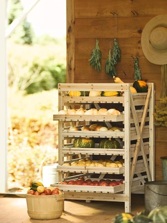Amazon.com: Gardener's Supply Company Orchard Garden Harvest Rack ...