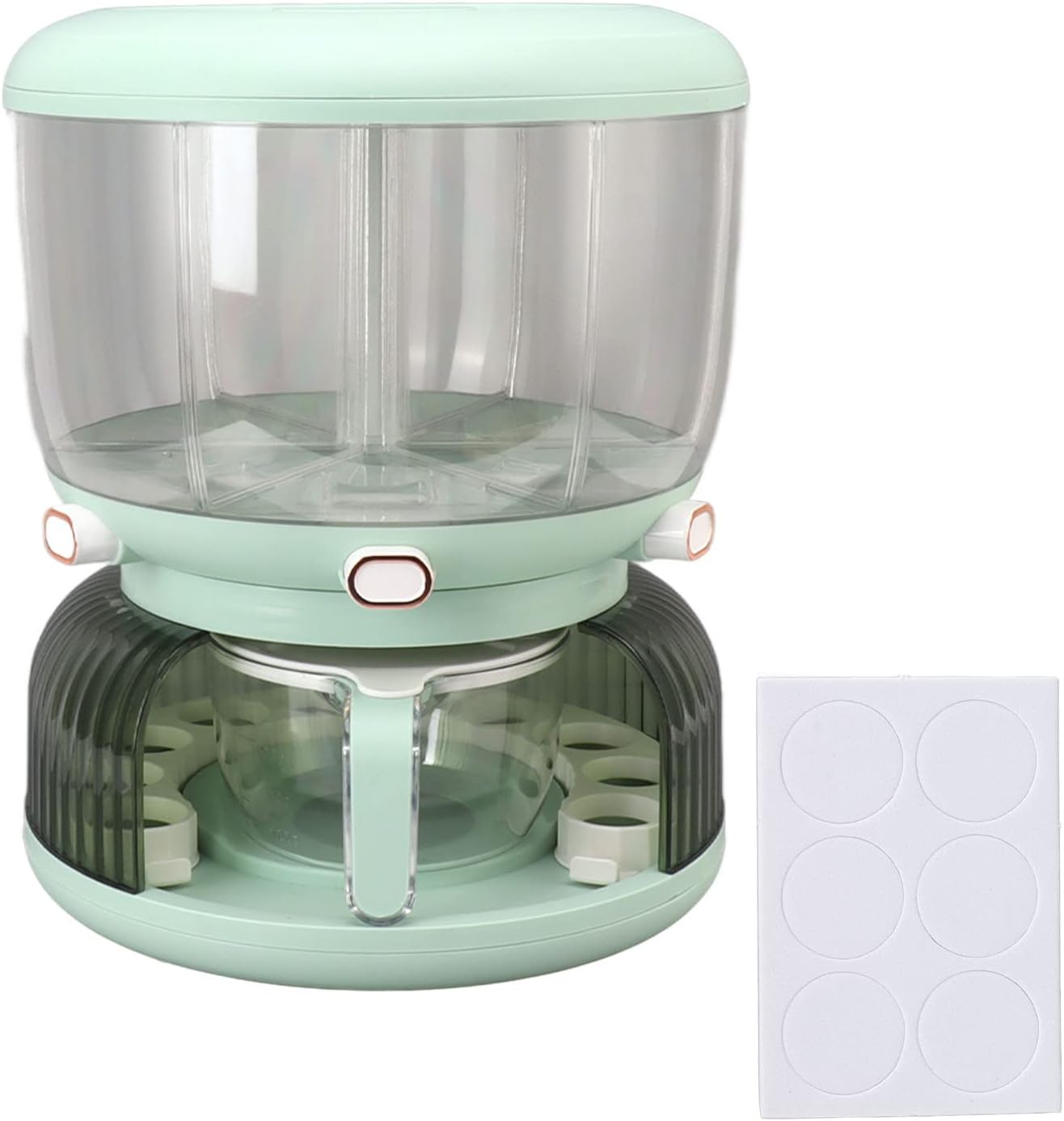 Amazon.com: Grain Food Dispenser Rotating Storage Container for Rice ...