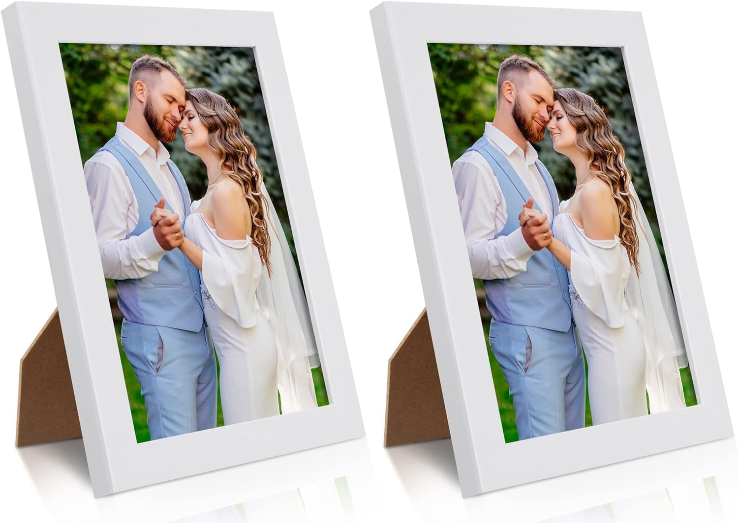 Snapklik.com : PECULA 2 Pack 5x7 Picture Frame, White Picture Frame For ...