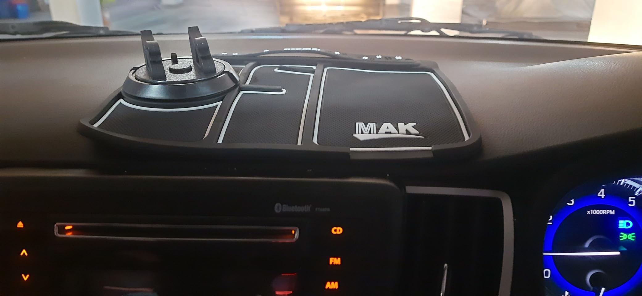 MAK 4 in 1 Anti-Slip Car Dashboard Mat with Phone Holder & Car Perfume ...