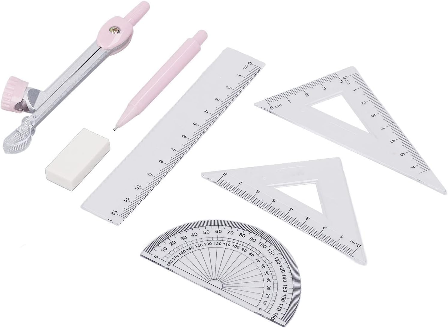 Kit de geometría matemática juego de 7 kits de geometría precisa para ...