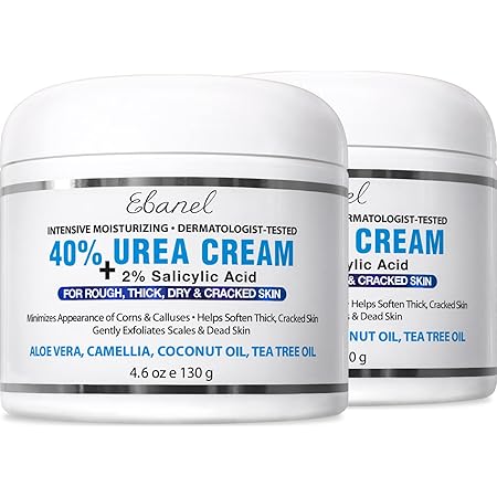 Amazon.com : Urea Cream 40% Plus Salicylic Acid, 2-Pack, Callus Remover ...