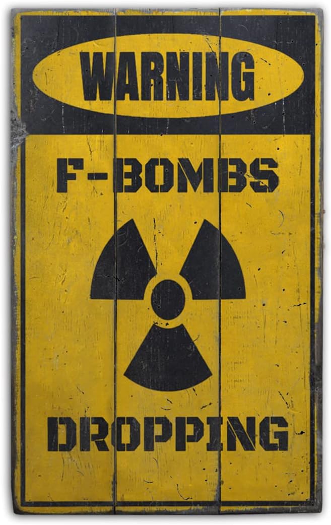 Amazon.com: F Bombs - HandMade Rustic Wood Sign - 33" x 60", Ships USA ...