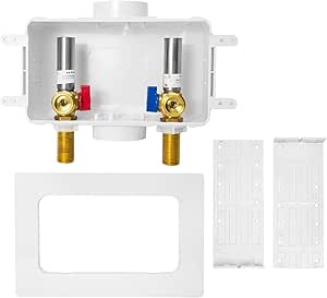 Seelink Washing Machine Outlet Box, Center Drain, 1/2 Inch MIP Sweat ...