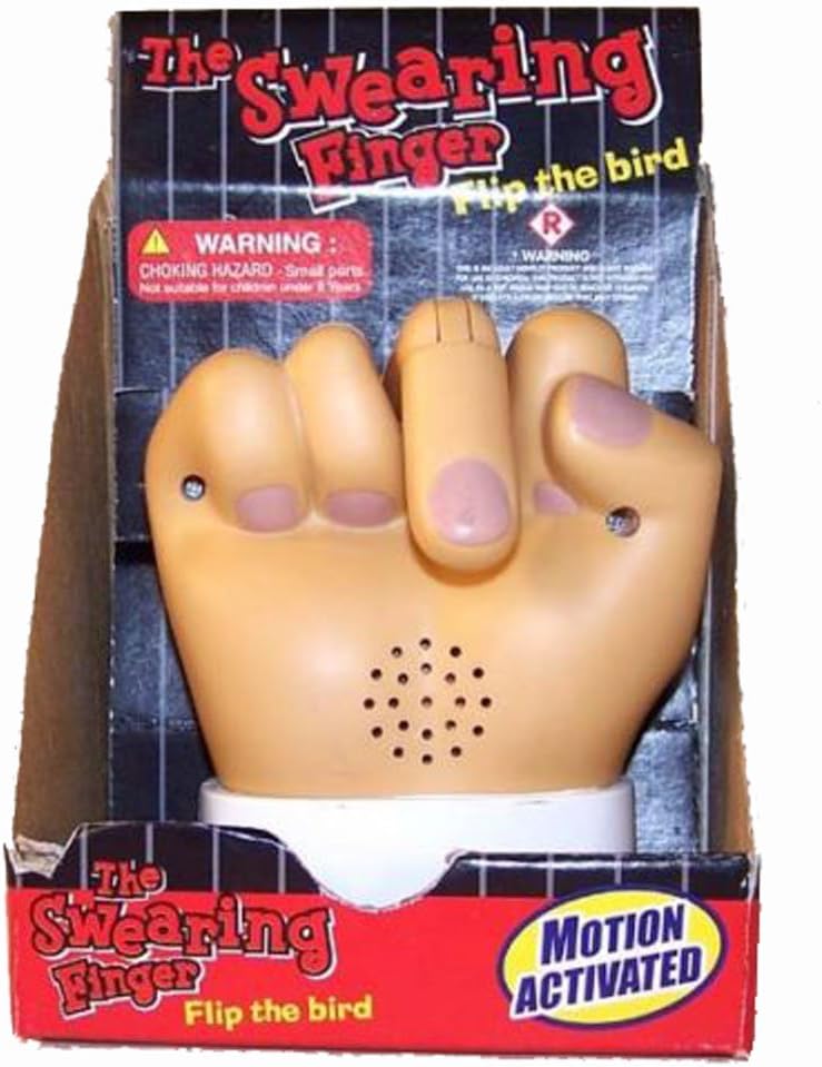 The Swearing Middle Finger - Motion Activated : Amazon.com.au: Toys & Games