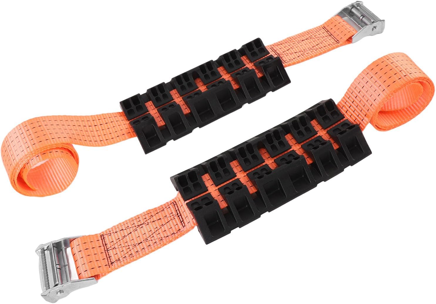 Amazon.com: 2PCS Car Snow Chains, Universal Tire Traction Straps, Anti ...