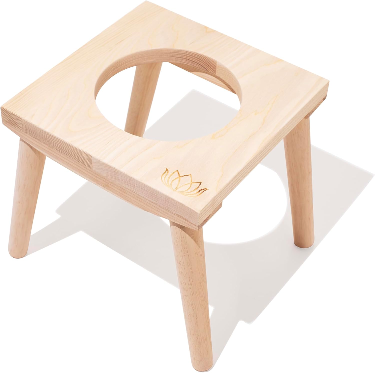 Yoni Wooden Steamer Stool Removable Legs Natural Wood Yoni Steam Seat V ...