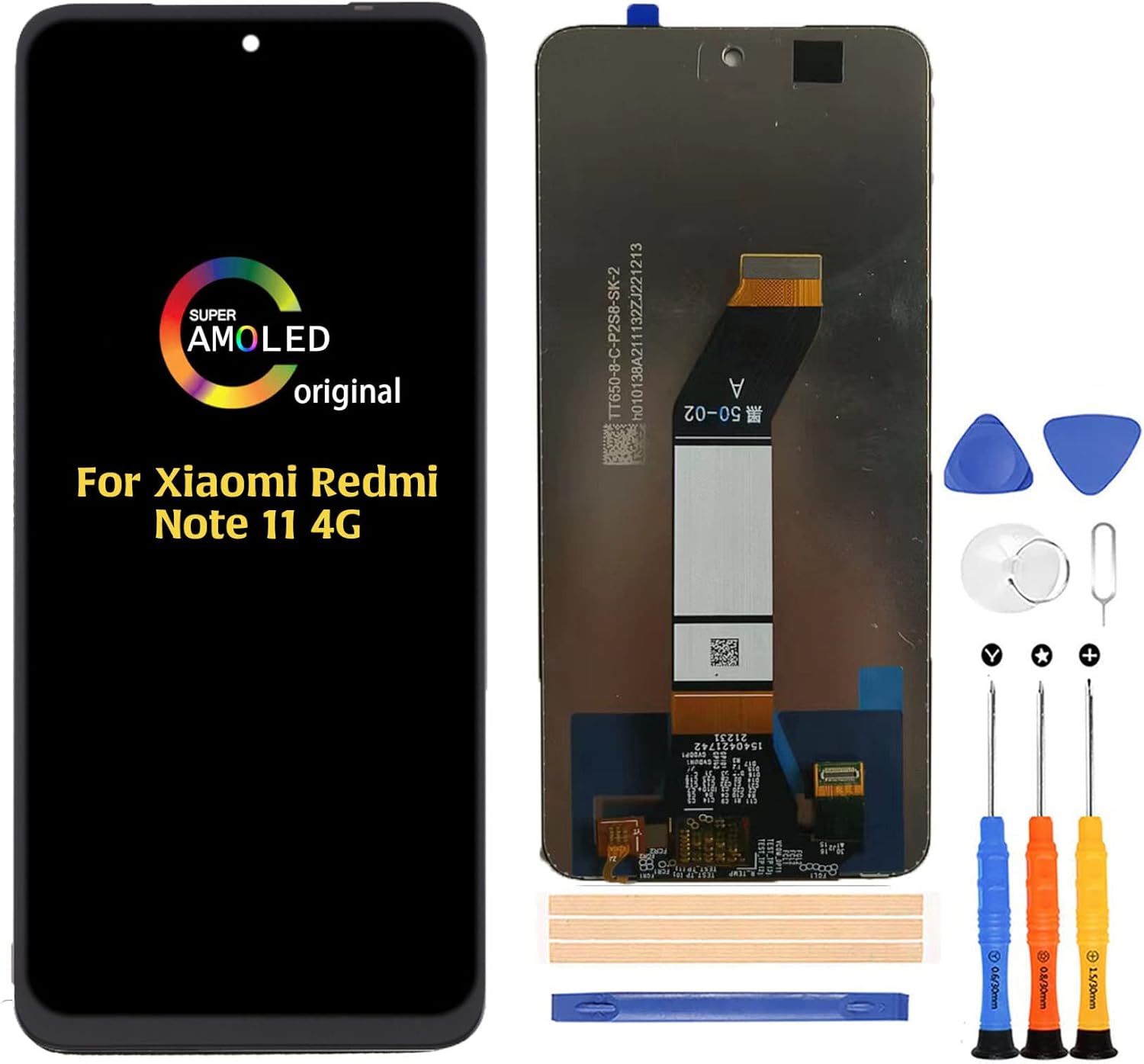 Amazon.com: A-MIND for Xiaomi Redmi Note 11 4G 21121119SC LCD Display ...