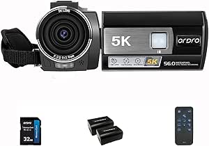 Amazon.com : ORDRO 5K Video Camera Camcorder WiFi Night Vision Vlogging Camera for YouTube, 4K ...