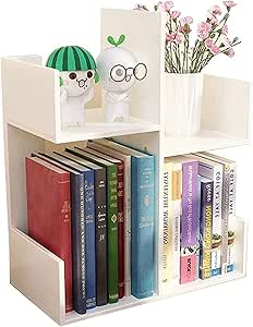Amazon.com: NERDOH Bookshelf Mini Desktop Desktop Shelf Office Desktop ...