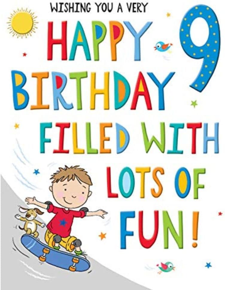 Jonny Javelin Boy Age 9 Birthday Card - Footballer : Amazon.co.uk ...