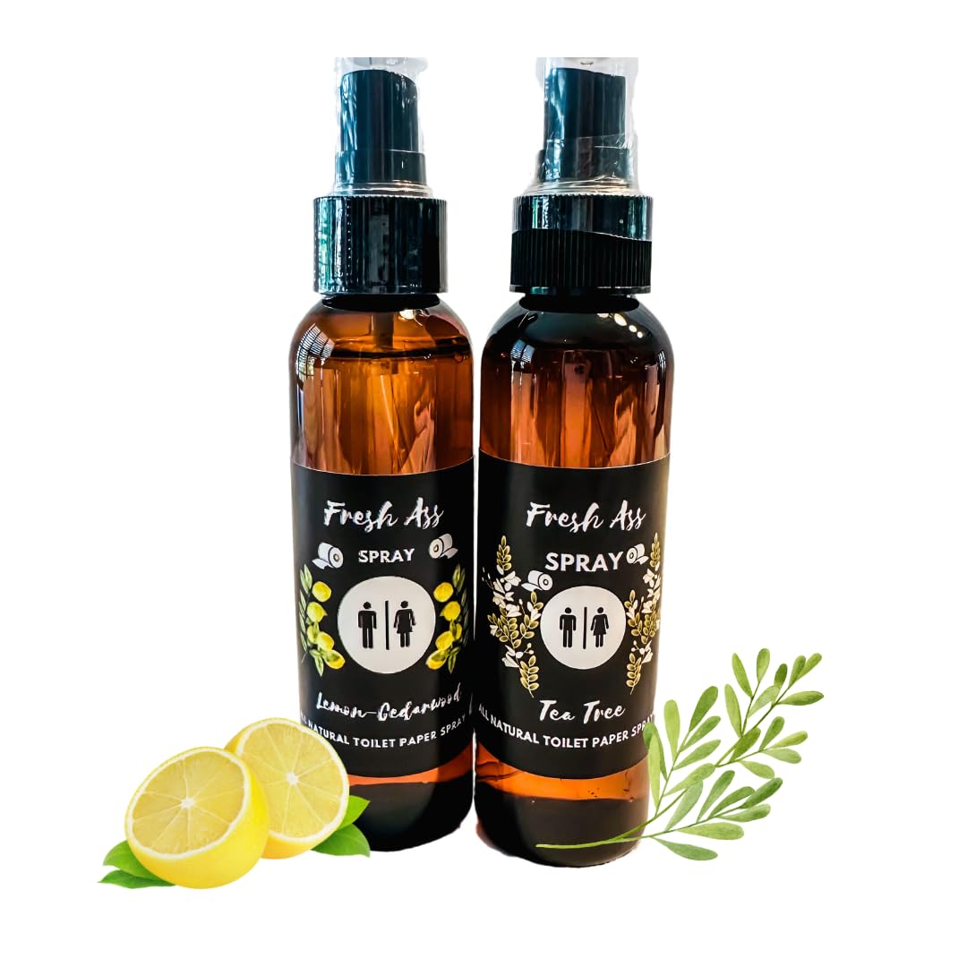 Amazon.com: Toilet Paper Spray for Wiping- Set of 2 Natural Lemon ...