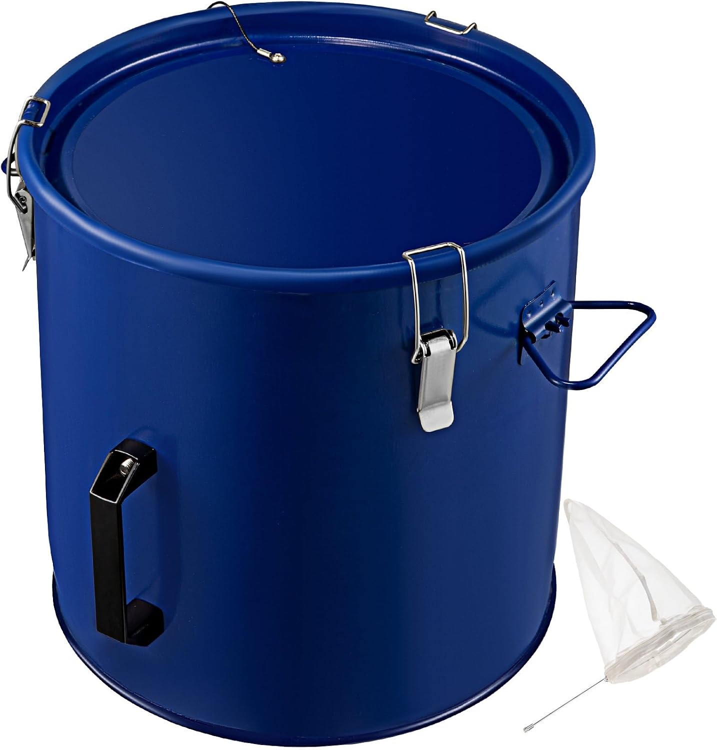 Amazon.com: WACTO 8 Gallon Steel Fryer Oil Bucket with Rust-proof ...