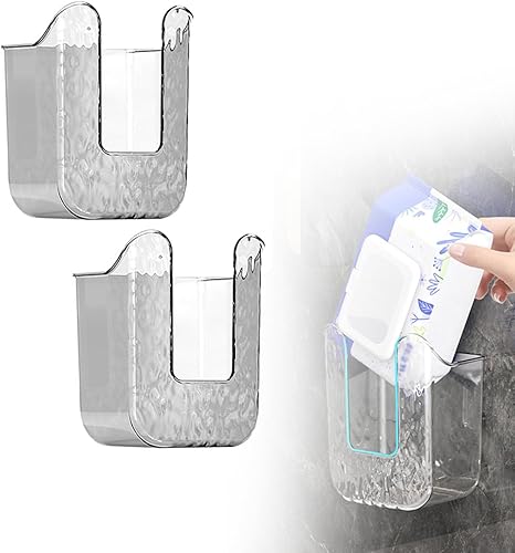 Amazon.com: Kitchen Wipes Storage Box,Wall Mounted Tissue Box Acrylic ...