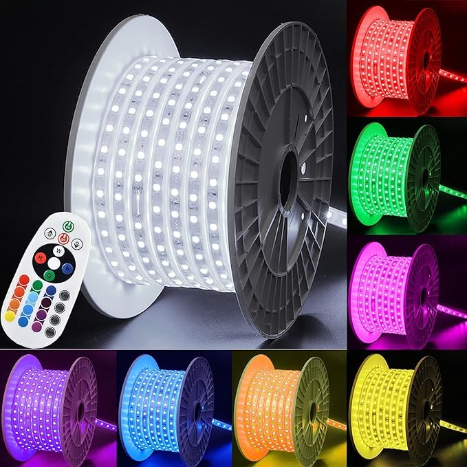 Buy Lighting Store 25 Meter RGB Plug-n-Play LED Rope Light with ...