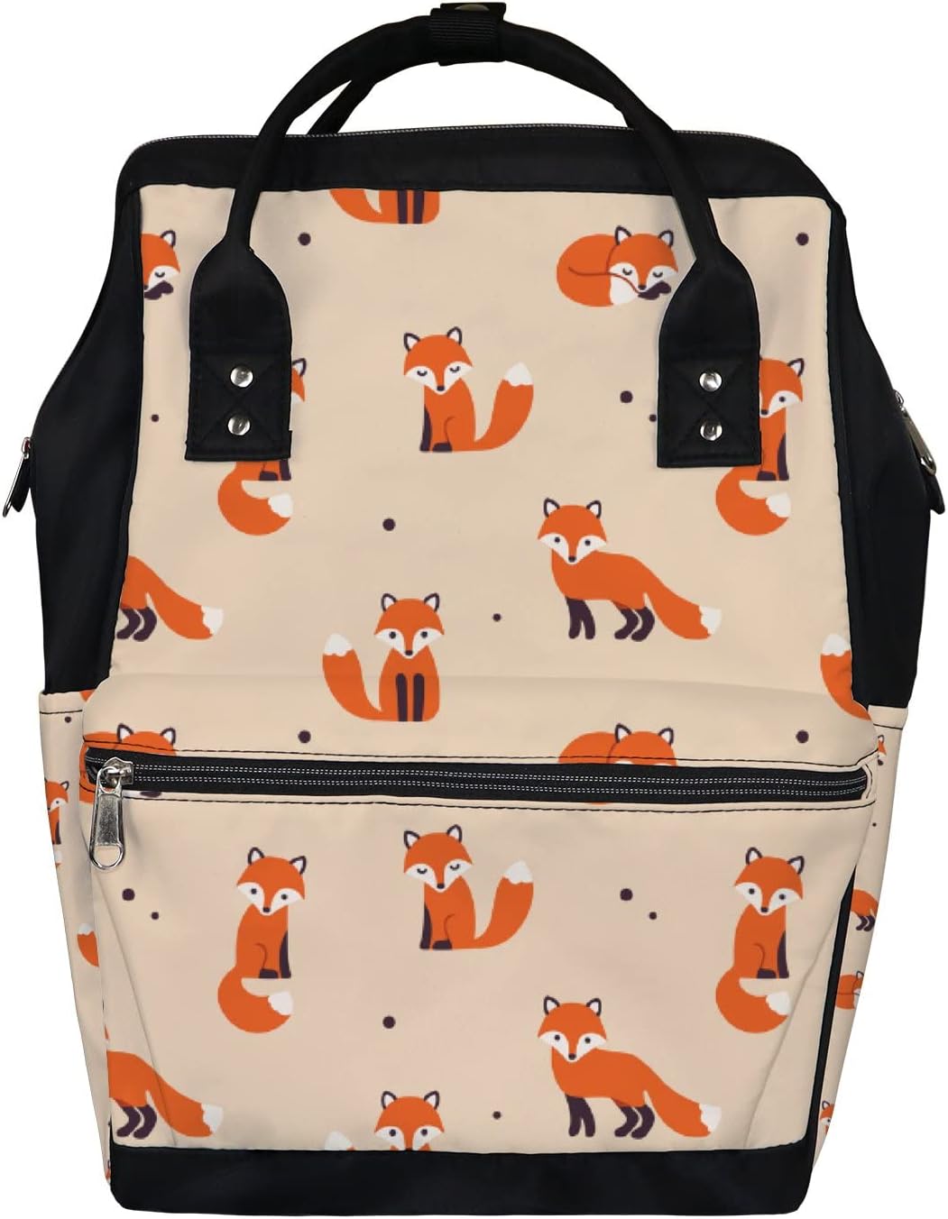 Amazon.com: Cute Cartoon Foxes Diaper Bag Backpack Waterproof Backpack ...
