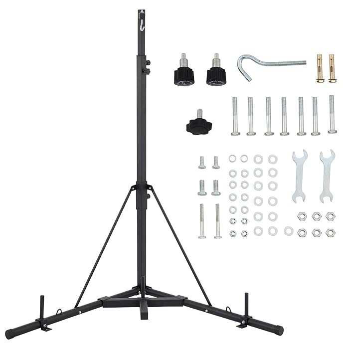 Buy VEVOR Portable Heavy Bag Stand, Punching Bag Stand Holds Up to 132 ...