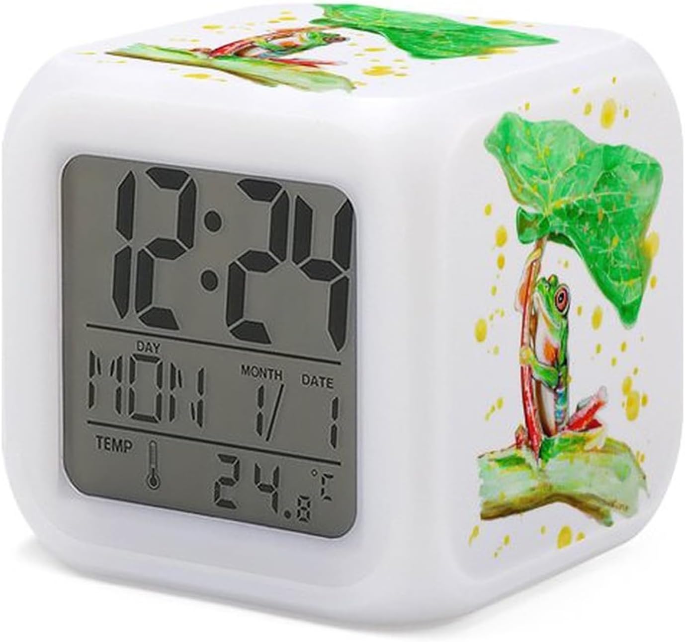 Amazon.com: XUWU Alarm Clock for Kids 7 LED Color Changing Wake Up ...