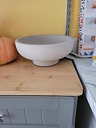 Amazon.com: OAKOA Concrete Fruit Bowl for Kitchen Counter - Large ...