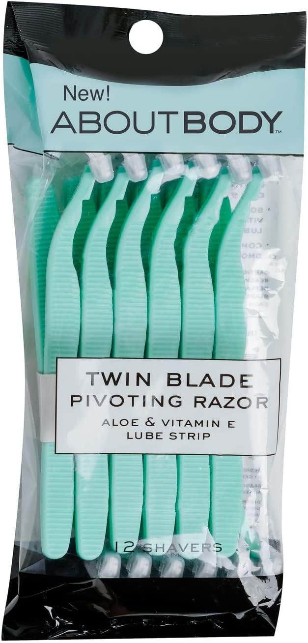 KAI ABOUTBODY Twin Blade Razors for Women; Curve-Hugging Pivoting Head ...