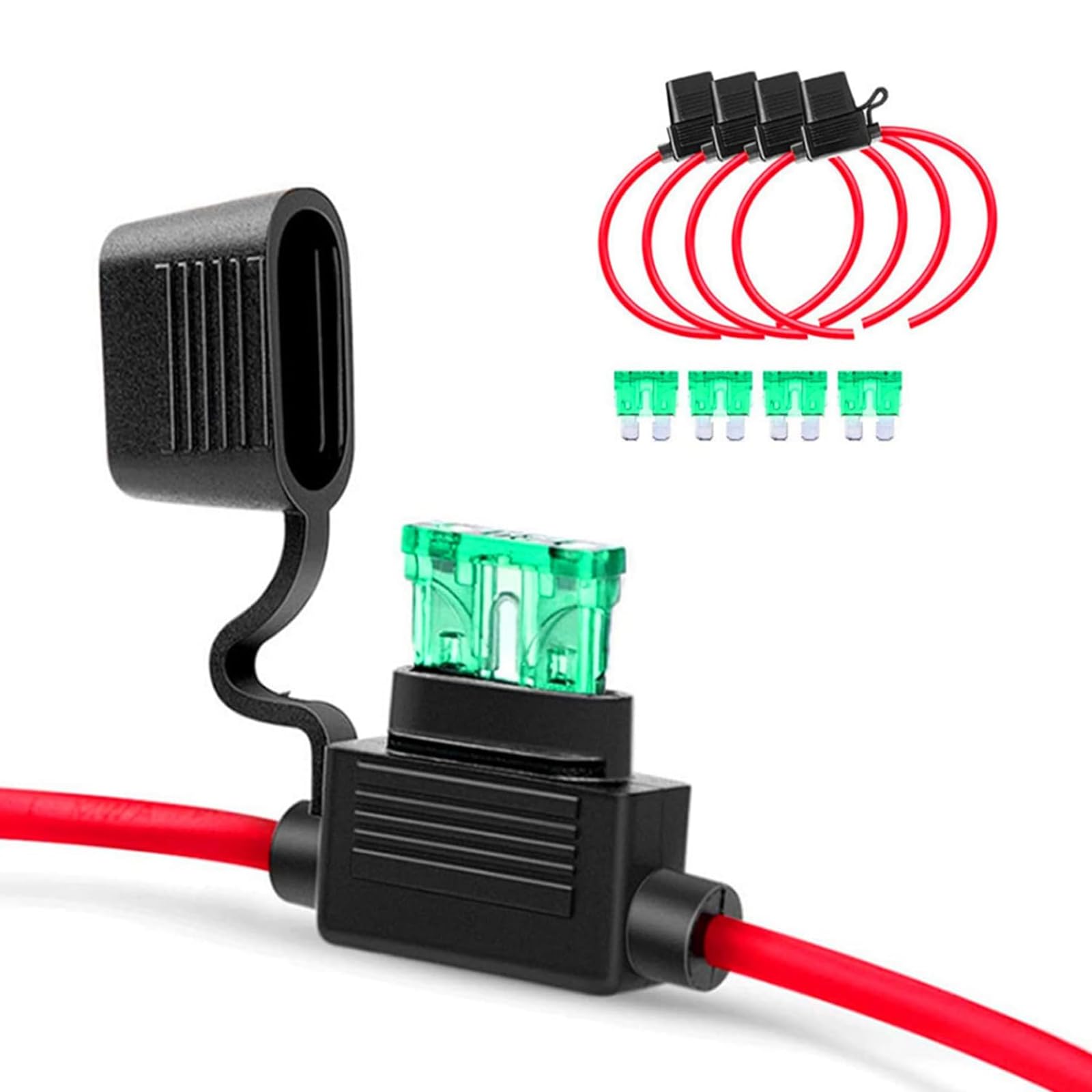 Amazon.com: UGSHY 5 PCS Car Fuse Holder Protection Adapter, 12AWG IP68 ...