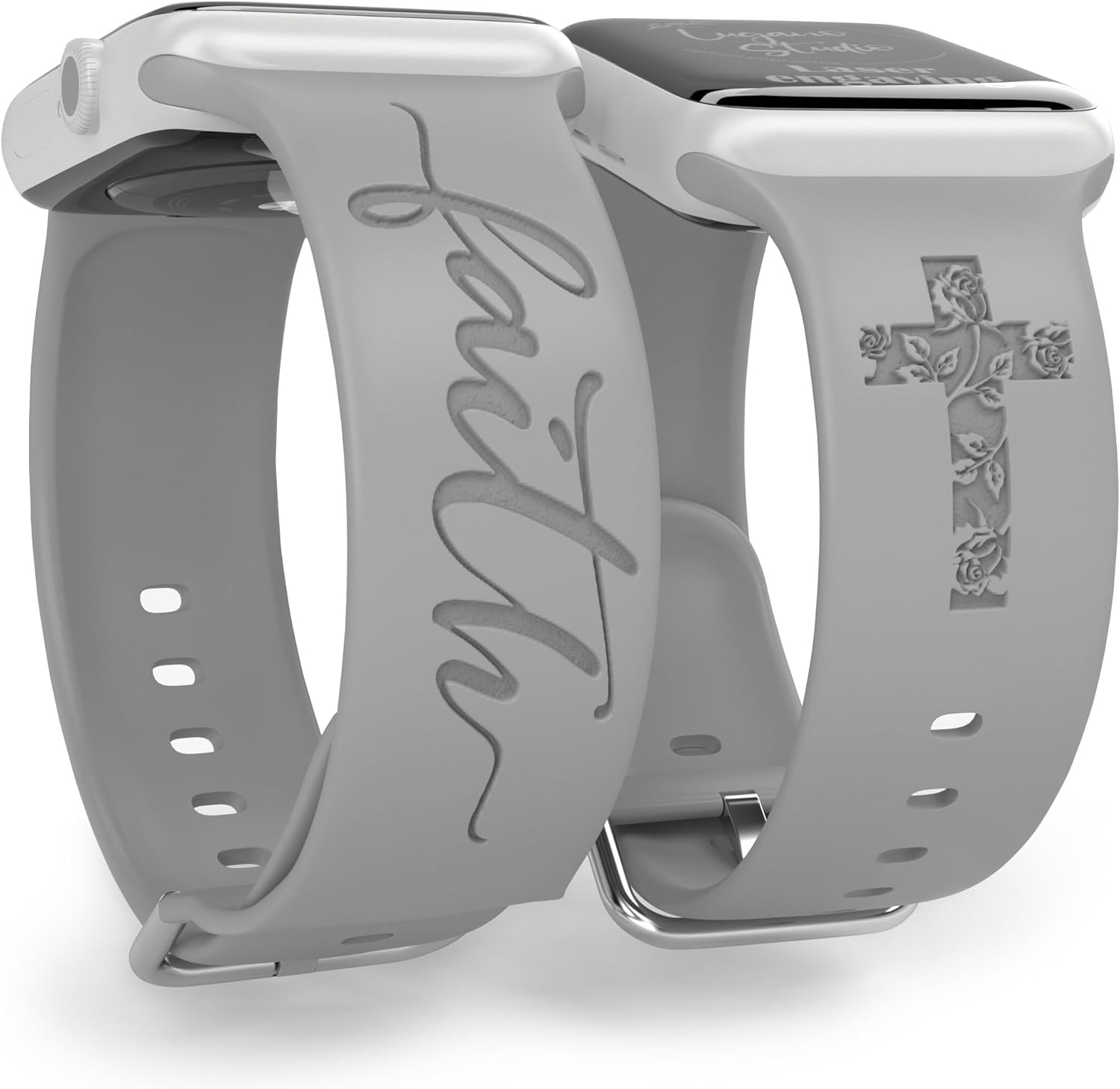 Amazon.com: Faith with Cross Watch Band Compatible with Apple Watch ...