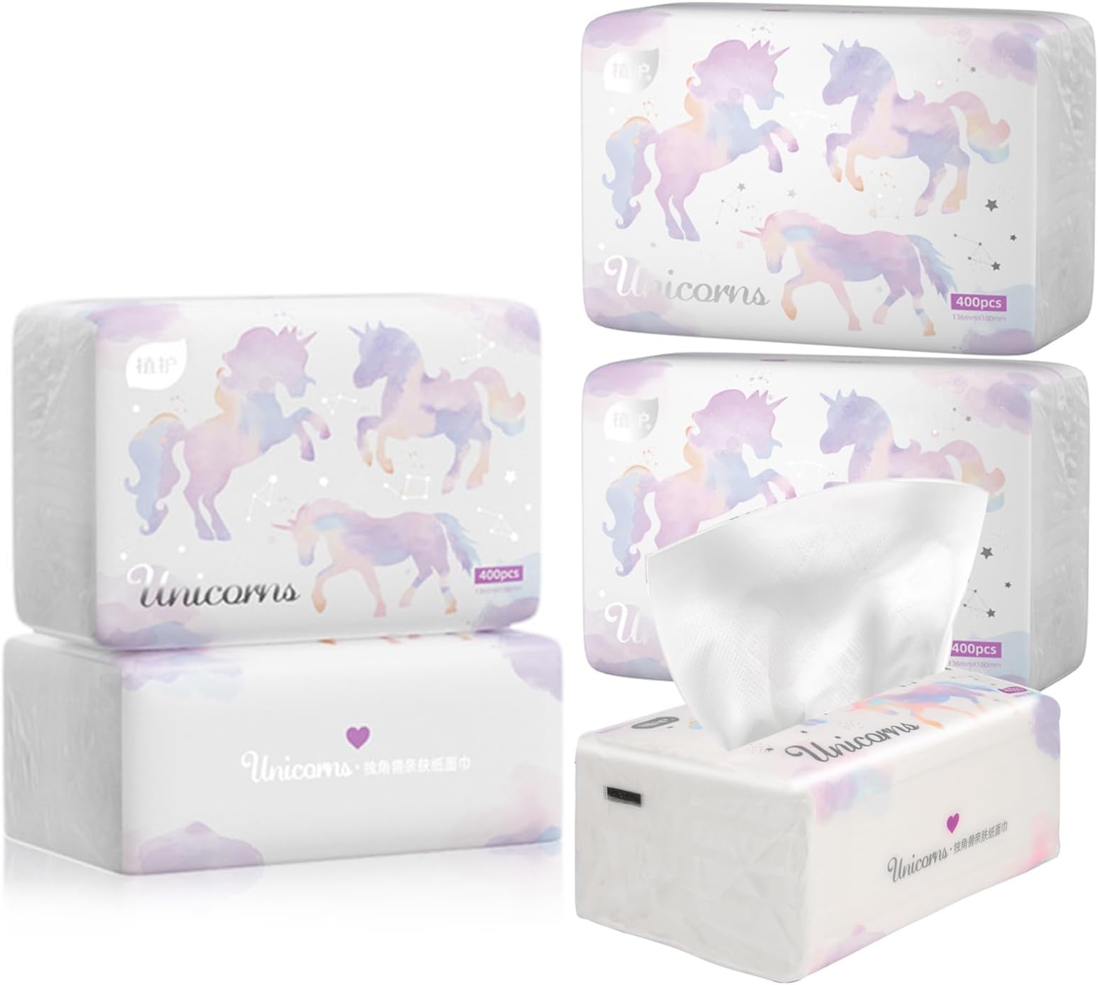 Amazon.com: Facial Tissues 130 Per Box, Size 7" X 6.9" 2 Ply, Great for ...