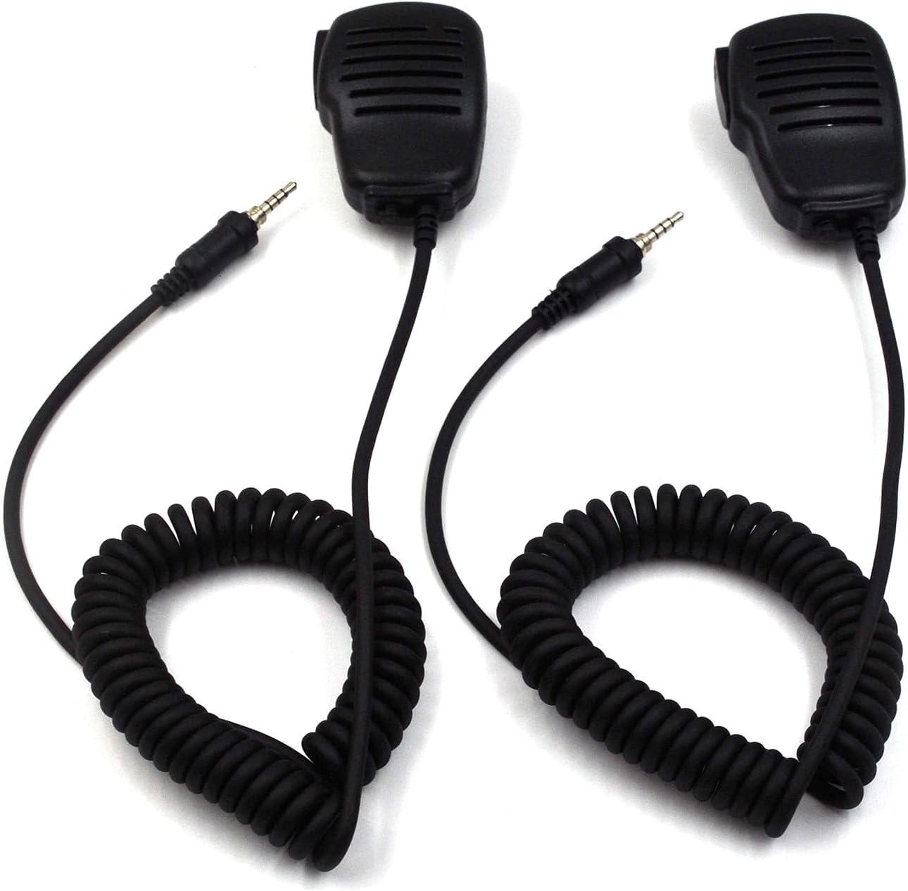 Amazon.com: (2-Pack) 1-pin 3.5mm Handheld Speaker Mic Microphone for ...