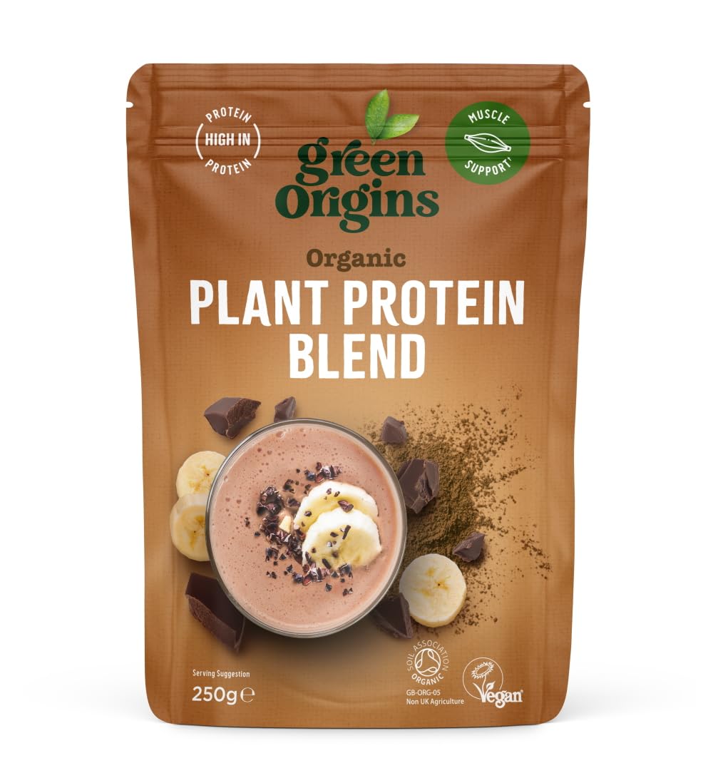Green Origins Organic Plant Protein Blend Powder 250g : Amazon.co.uk ...