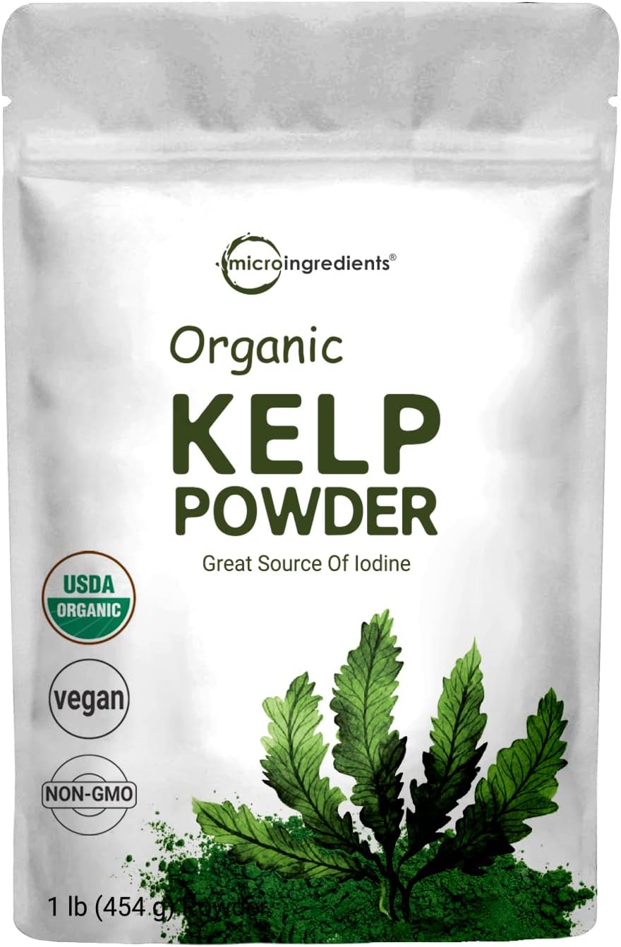 Amazon.com: Sustainably US Grown, Organic Kelp Powder (Ascophyllum ...