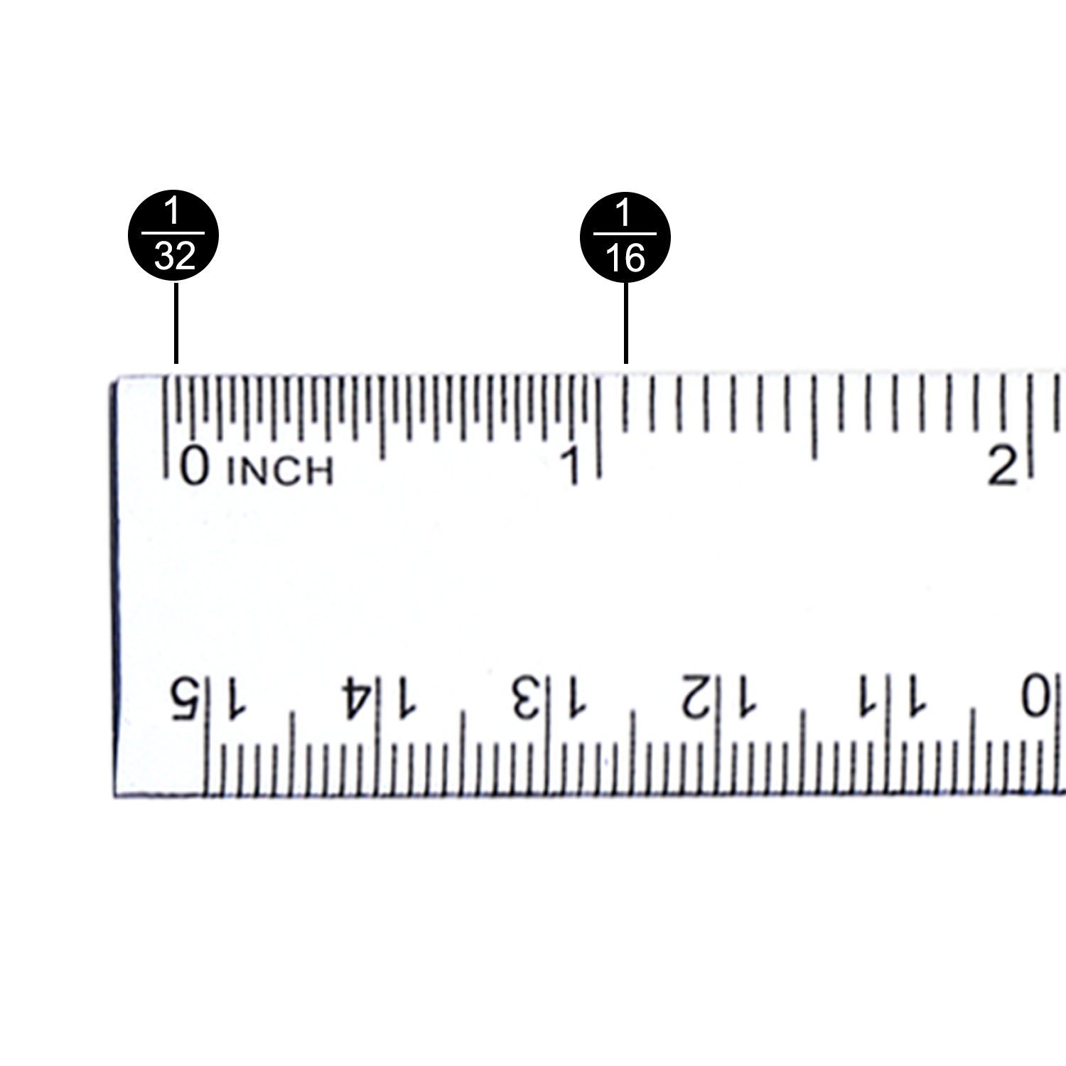Snapklik.com : 2 Pack Plastic Ruler Straight Ruler Plastic Measuring ...