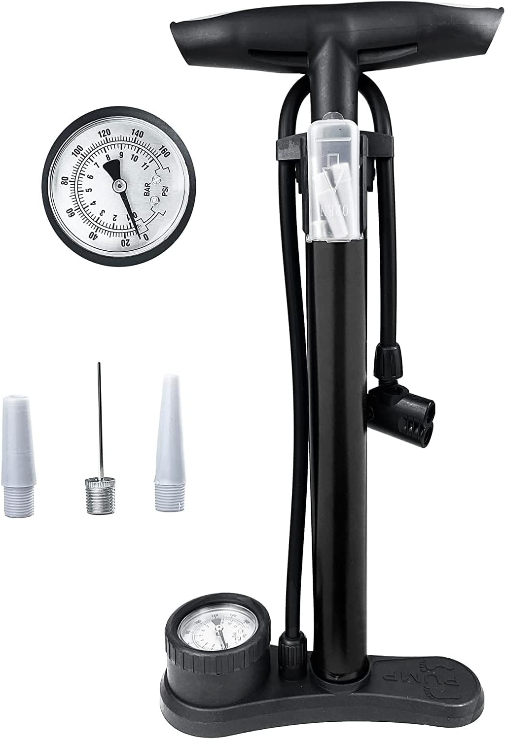 Amazon.com : THALOUS Floor Bike Pump with Gauge High Pressure 160 PSI ...