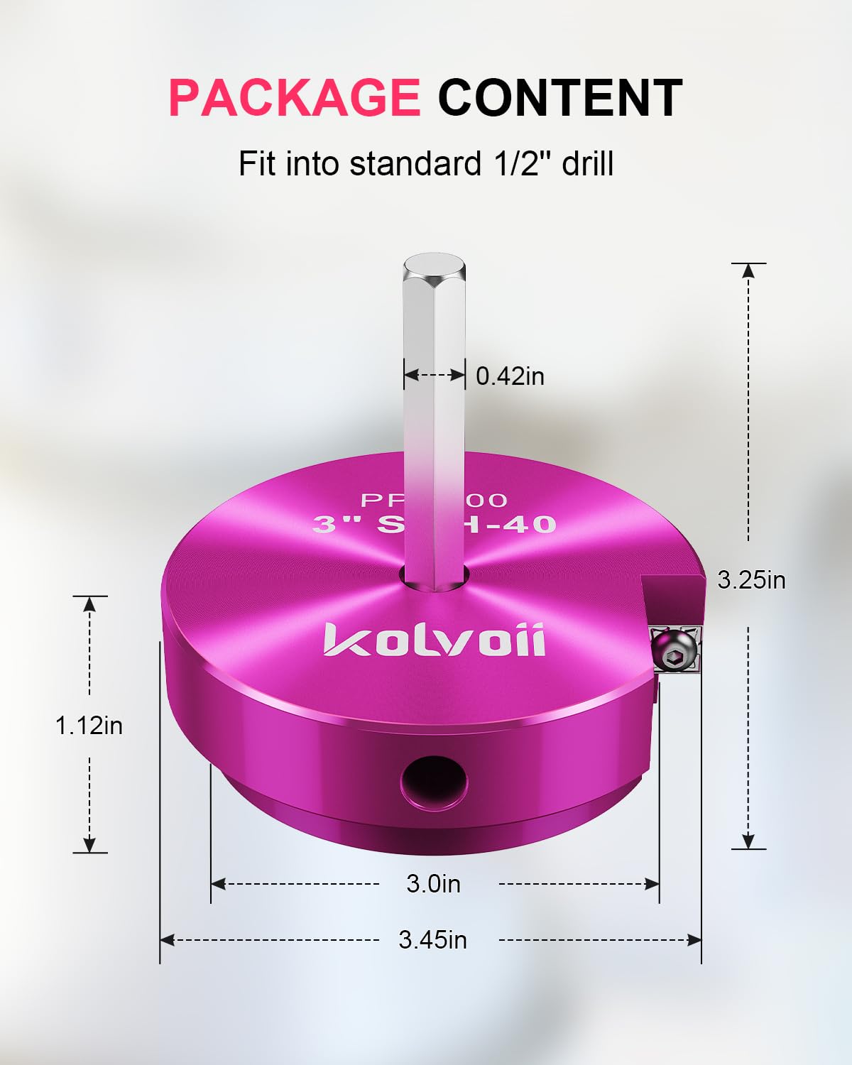 Snapklik.com : 3 Inch PVC Pipe Reamer, PVC Fitting Saver For SCH 40 ...