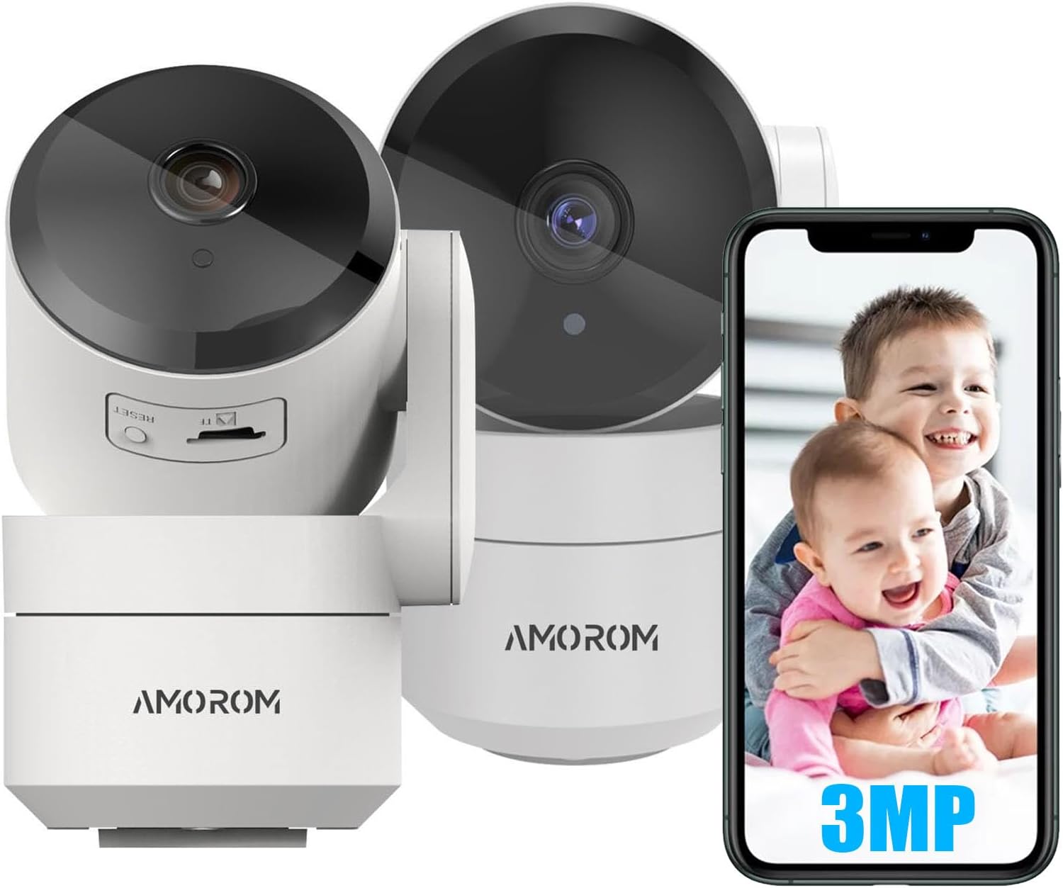 AMOROM Indoor Security Wifi Camera with AI Custom Alerts(Reduce False ...