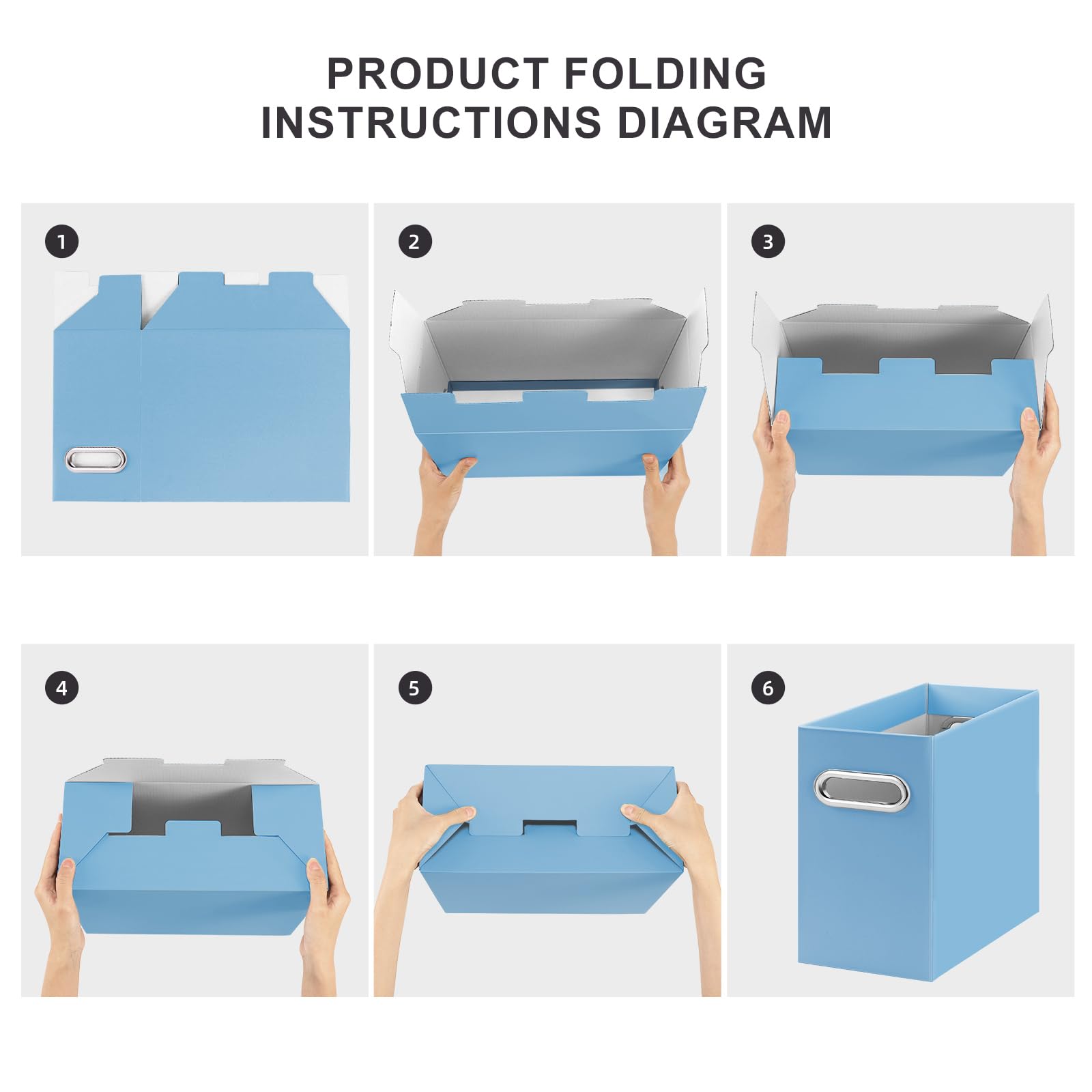 Snapklik.com : Oterri File Organizer, 6 Packs Small Storage Box ...