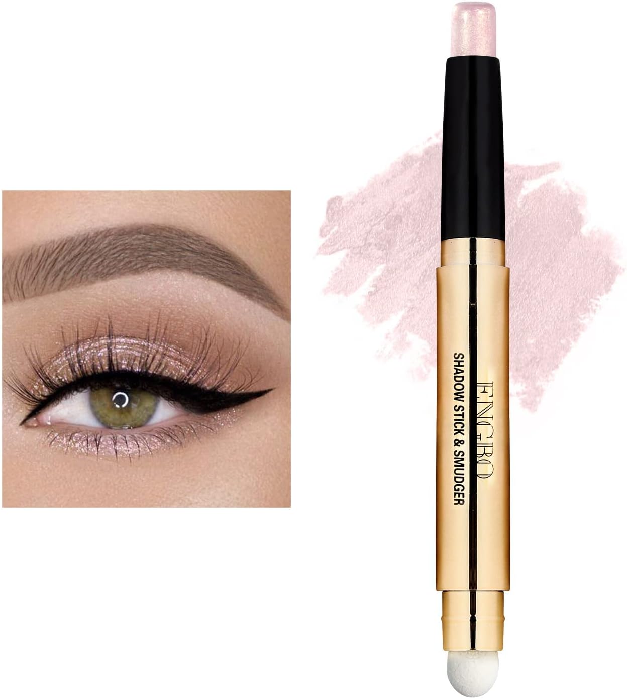 Prreal Dual End Shimmer Eyeshadow Stick, Pearl Eyeshadow Pencil Crayon ...
