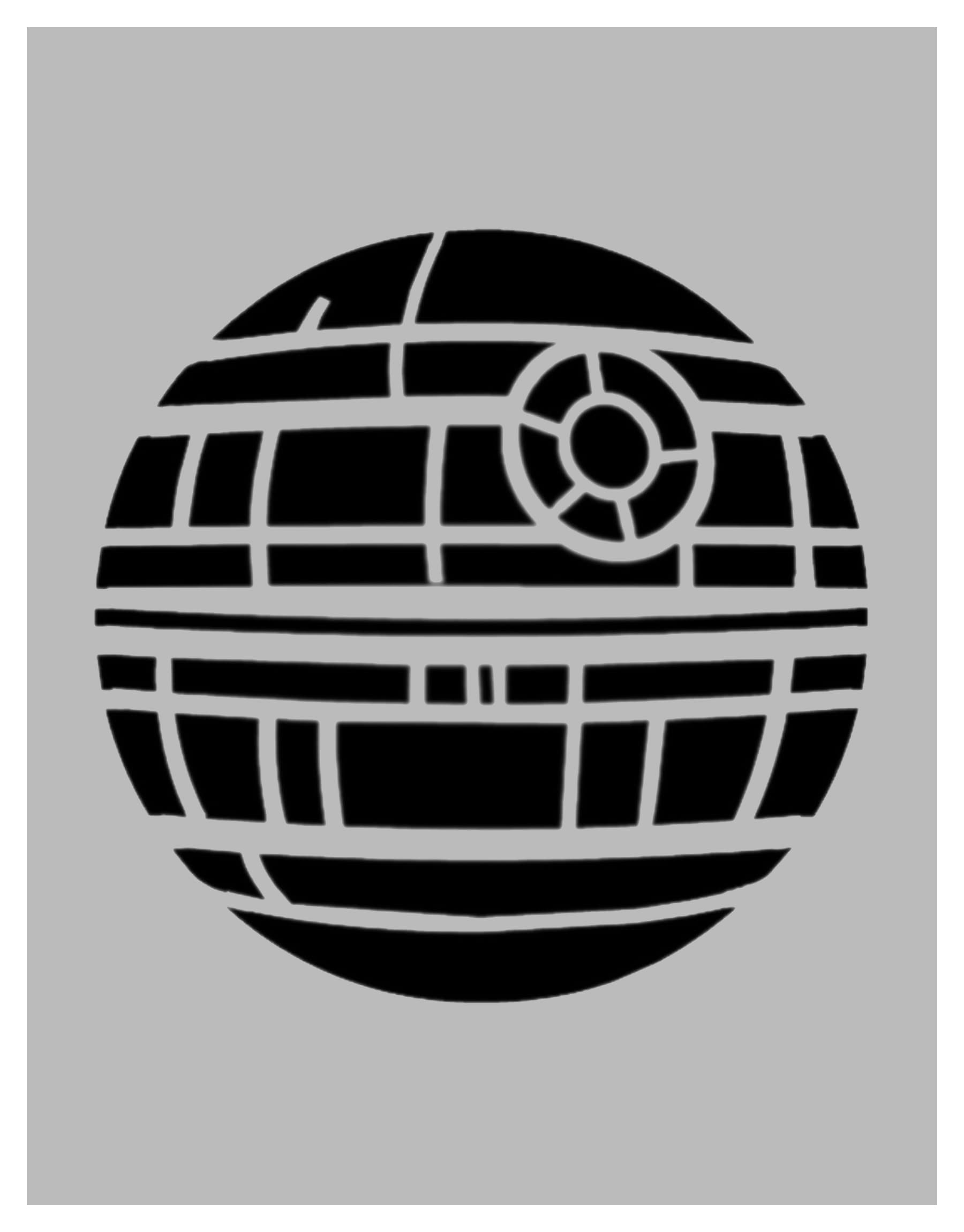 Simple Line Art Death Star RARE® Death Star Svg Files For Cricut,