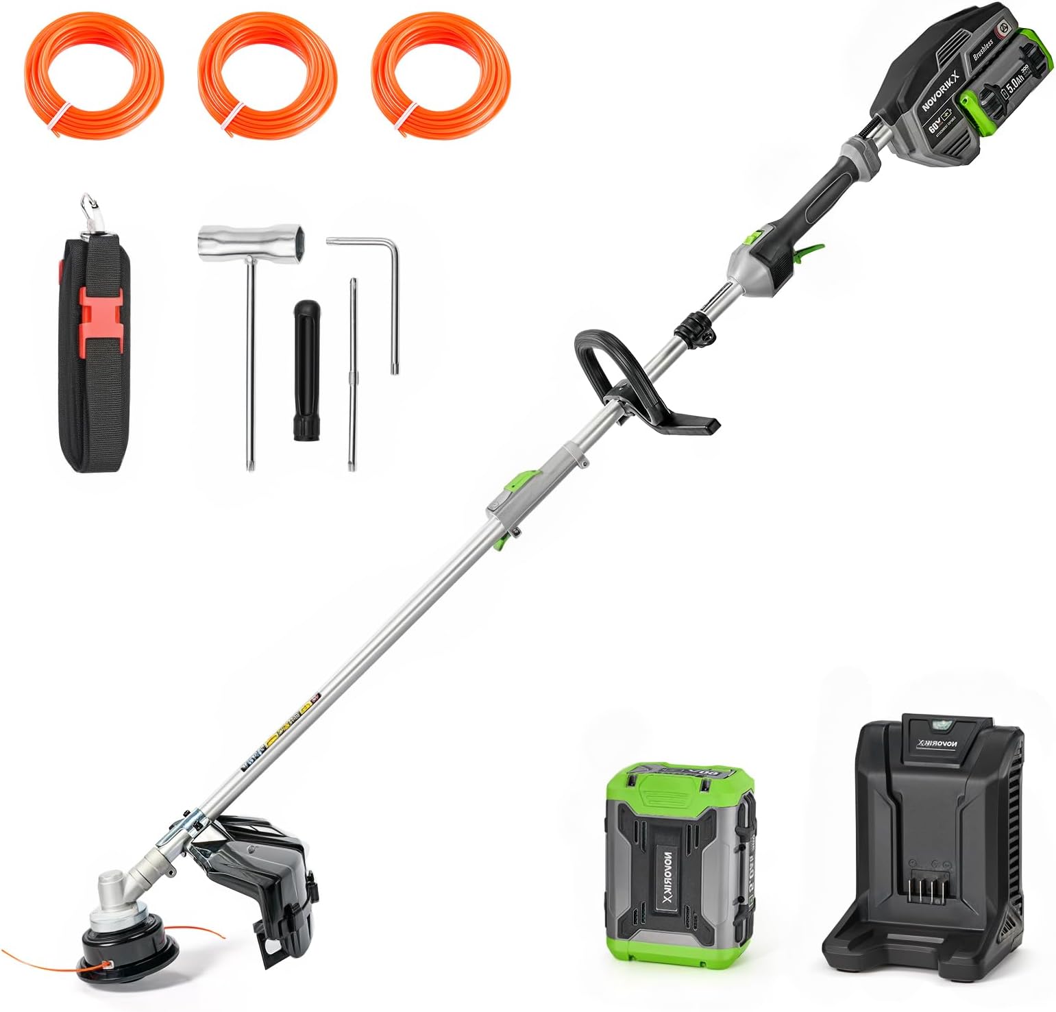 Amazon.com: EGO Power+ ST1623T 56-Volt 16-Inch Cordless String Trimmer ...