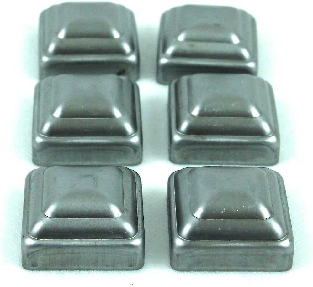 1 1/2" Pressed Steel Post Caps For Square Steel Posts (Lot of 6 Caps ...