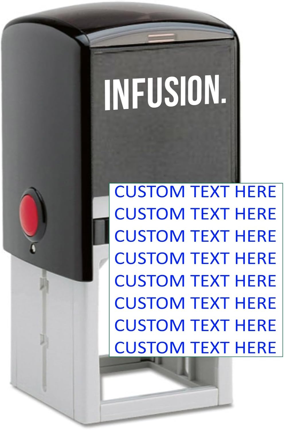 Amazon.com : Infusion Custom Square Self-Inking Stamp - 17 Color ...