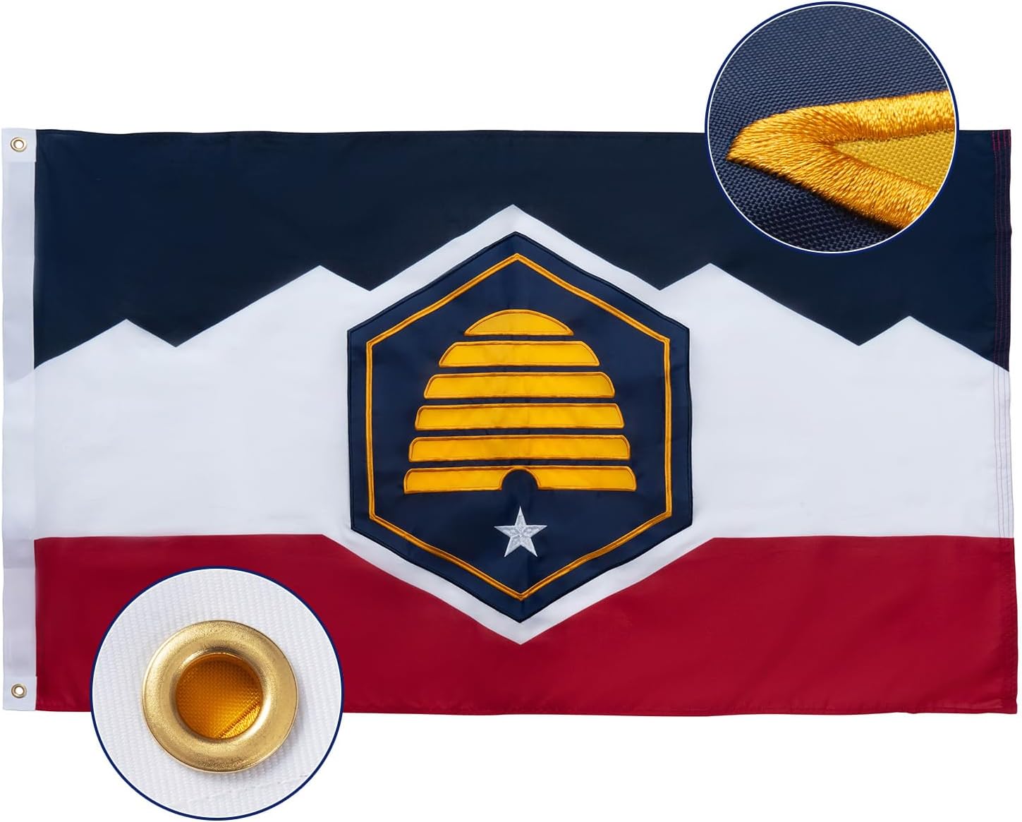 Amazon.com : Utah Flag 2x3ft Polyester - Perfect for Residential ...