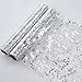 Amazon.com: Snowkingdom Silver Table Runner, Sequin Glitter Foil ...