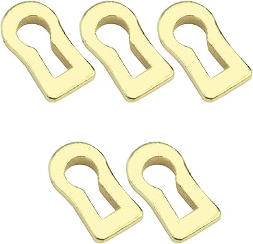 Tighall 5PCS Metal Keyhole Cover Stamped Brass Decorative Keyhole ...