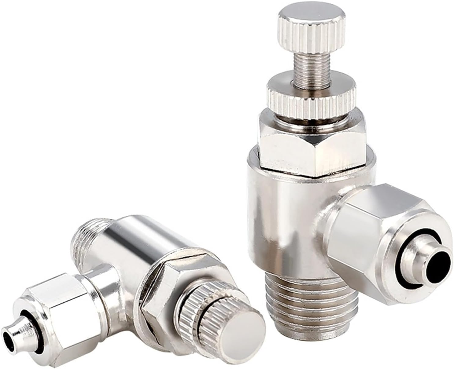 Amazon.com: Pneumatic Quick Screwing Fittings SL6-01 M5 Rotary Throttle ...