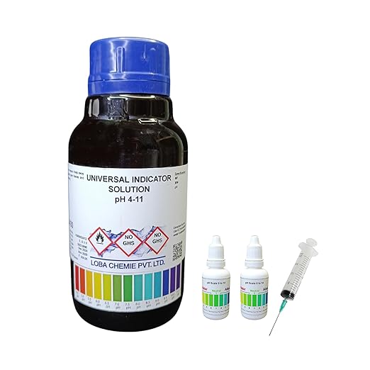 Universal Indicator Solution 500 ml, (Accurate pH Scale Range from 0 to ...